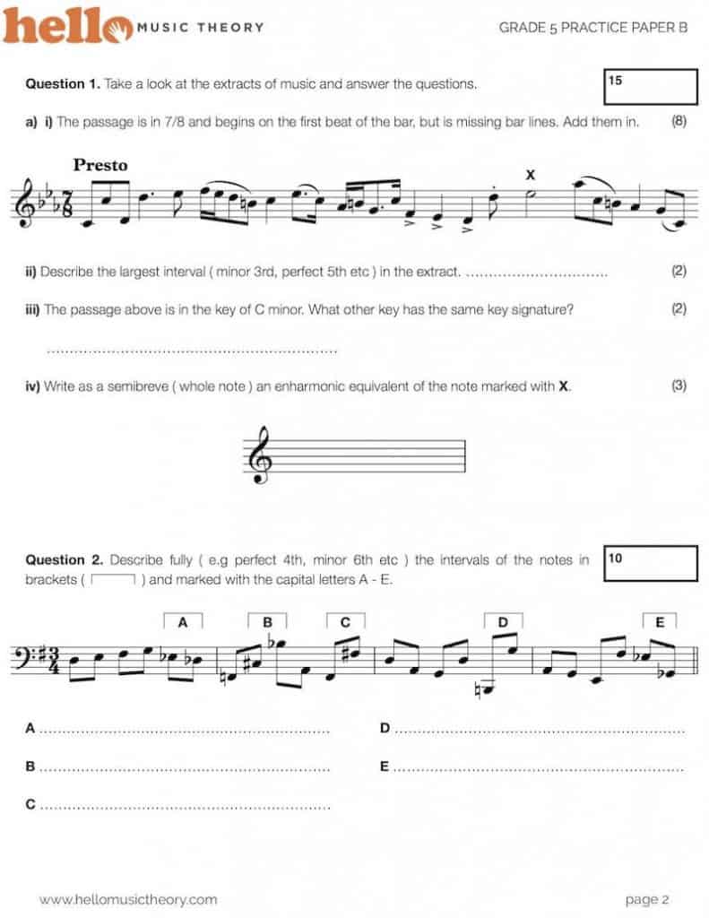 Music Theory Exam Papers Hello Music Theory | Learn To Read Music