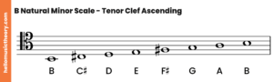 B Minor Scale: Natural, Harmonic And Melodic
